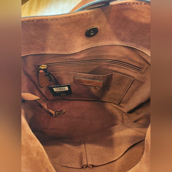 Frye | Bags | New Frye Brown Leather Side Pocket Hobo Shoulder Bag ...